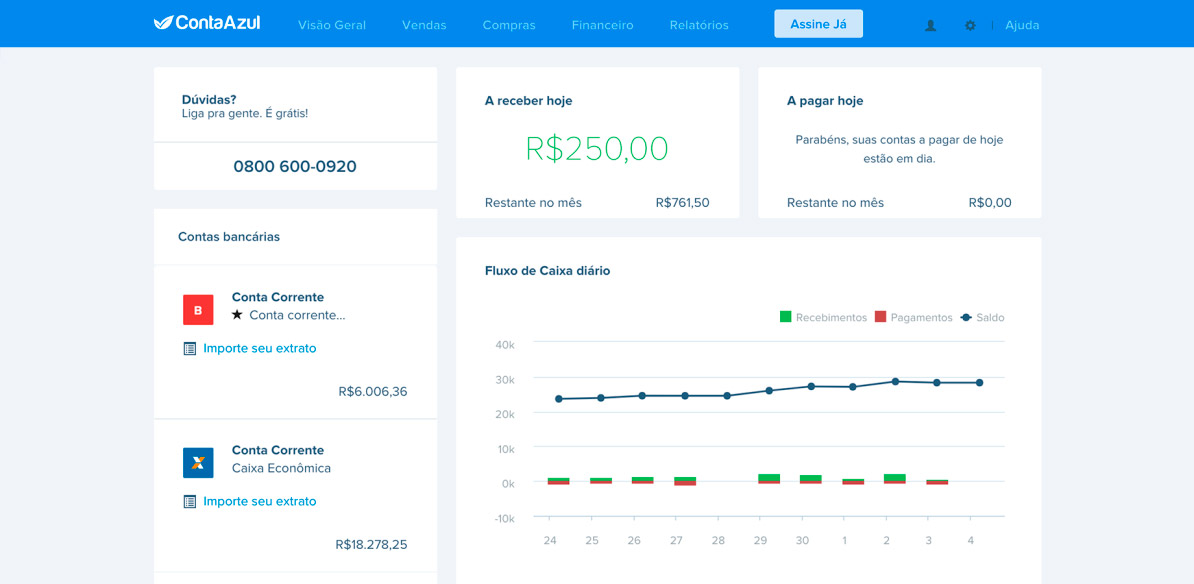 Sistema para bares e restaurantes - Conta Azul
